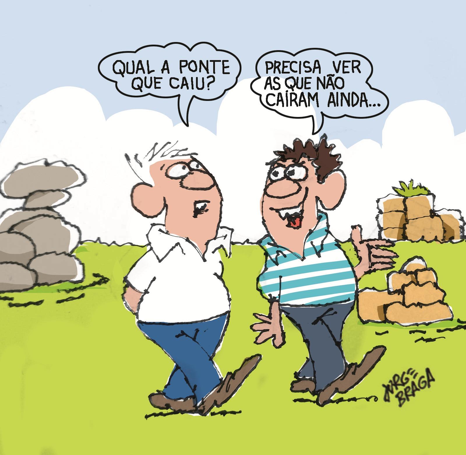 Veja galeria com algumas das charges do cartunista Jorge Braga | O Popular